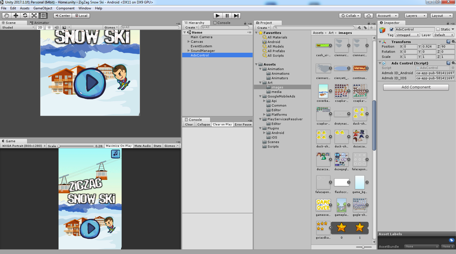 Buy ZigZag Snow Ski Complete Project source code - Sell My App
