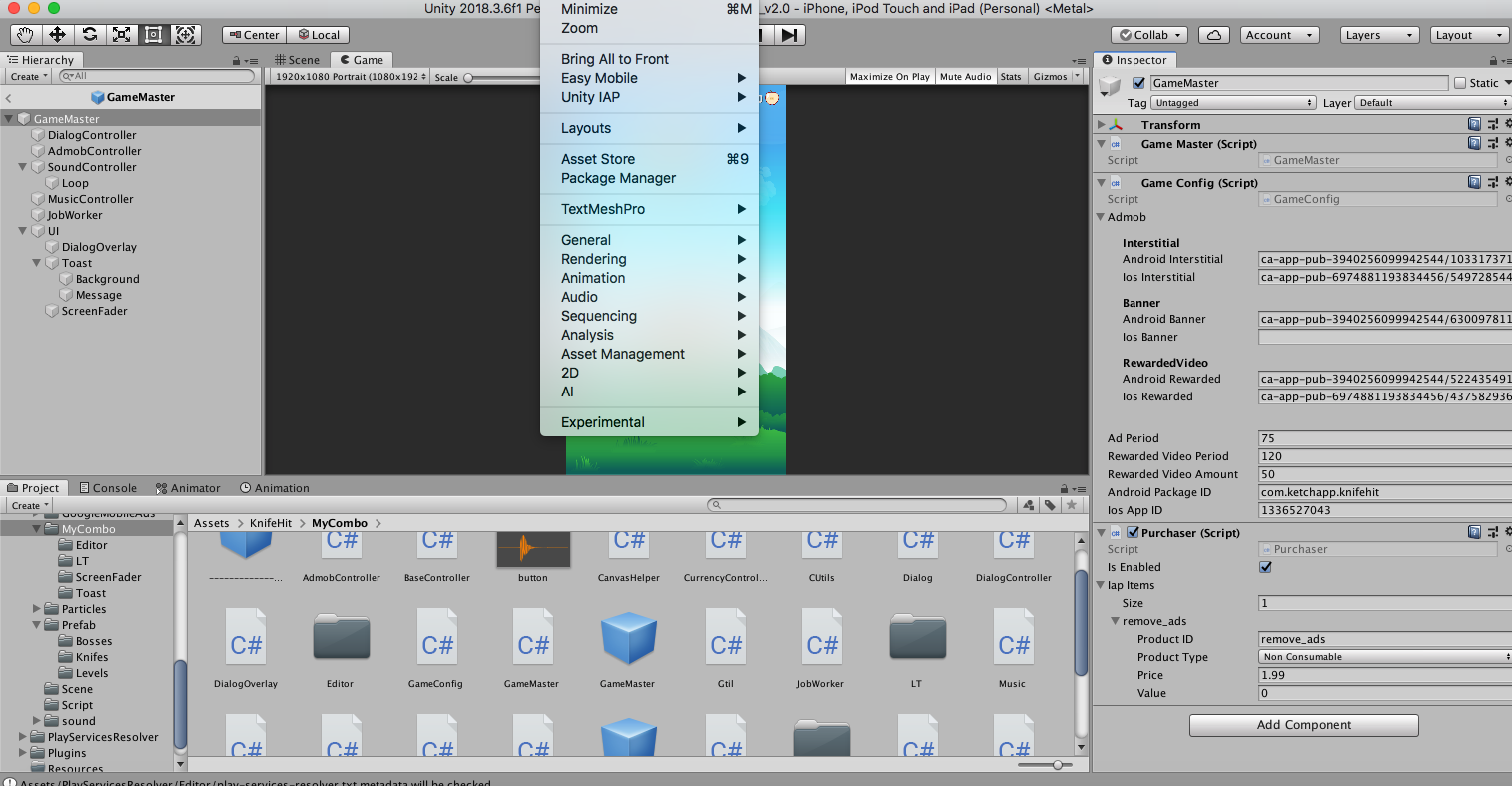 Buy Knife Hit Unity Clone App source code - Sell My App