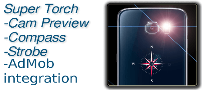 Torch FlashLight with Strobe, Compass and Camera Preview – Sell My App