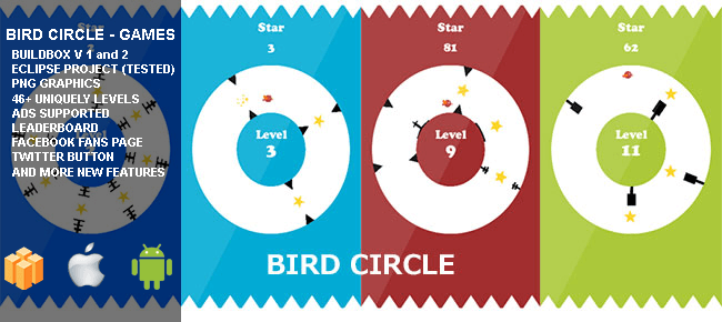 Bird Circle – Buildbox Game Template – Sell My App