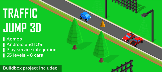 Buy Traffic Jump Isometric BuildBox app - Sell My App