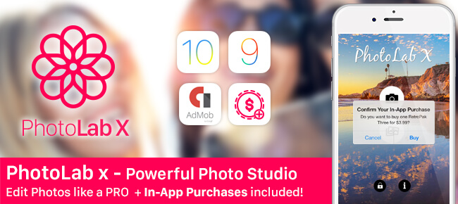 PhotoLab X – Powerful Photo Studio + In-app Purchases – Sell My App