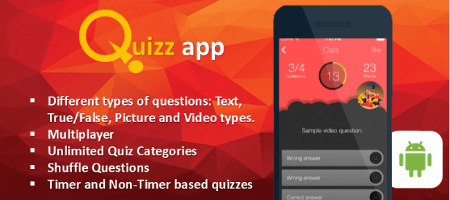 Quiz App Starter Kit All In One Android with CMS – Sell My App