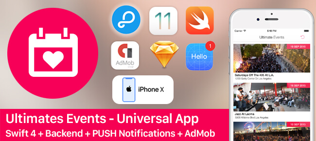 Ultimate Events – The Ultimate Events App – Sell My App