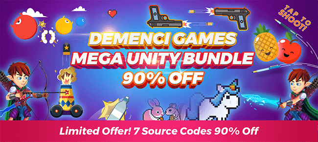 DEMENCI Games Unity Bundle – 7 Source Codes worth $ 823 – 90 % OFF NOW! – Sell My App