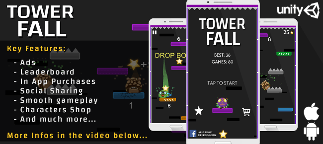 Tower Fall – iOS/Android – Sell My App