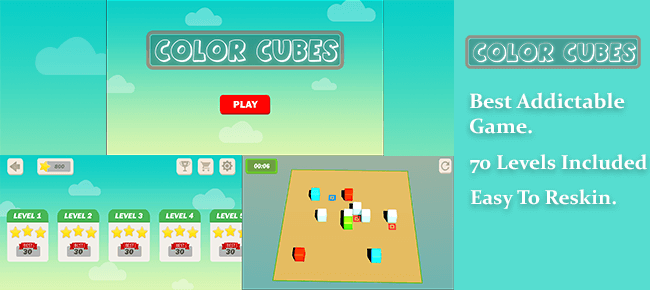 Color Cubes 3d – Best Puzzle game – Sell My App