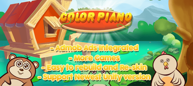 Color Piano – Excellent sounds – Good for teaching Kids – Sell My App