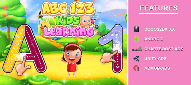 Abc 123 Tracing Learning game[Android] – Sell My App