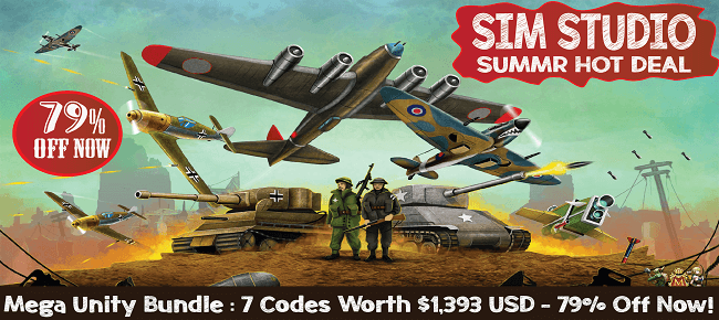 Sim Studio Mega Unity Bundle: 7 Codes Worth $1,393 USD -79% OFF NOW! – Sell My App
