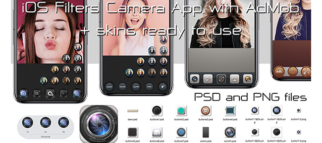 iOS Filters Camera App with AdMob + UI Kits – Sell My App