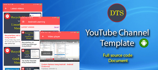 YouTube Channel Android App Template – Sell My App